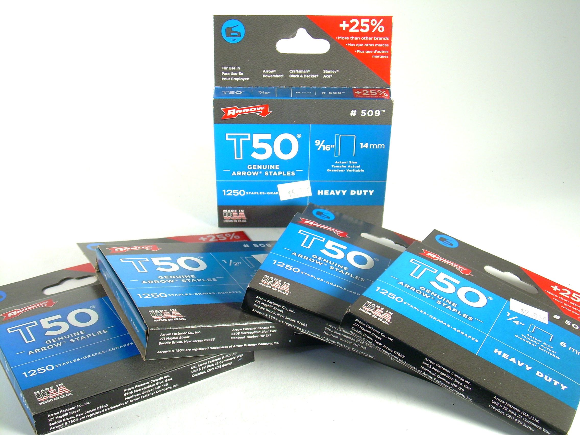 Arrow Staples For The T50 Staple Gun 5 Sizes Hollywood Expendables Arrow Staples For The T50 Staple Gun 5 Sizes Hollywood Expendables