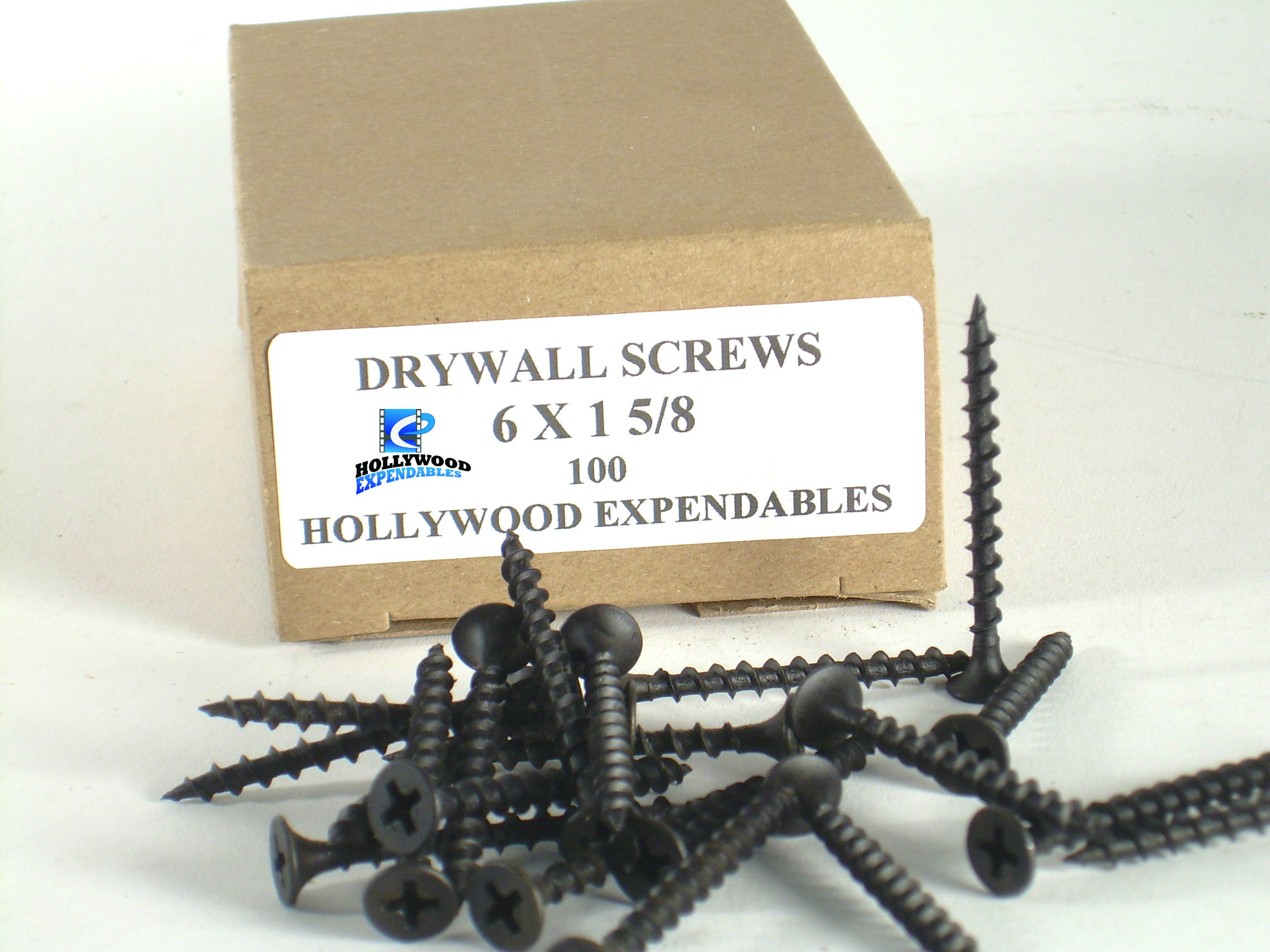 Drywall Screw 6 X 1-5/8″ 100 Pk. & 5 Lb. Box | Hollywood Expendables