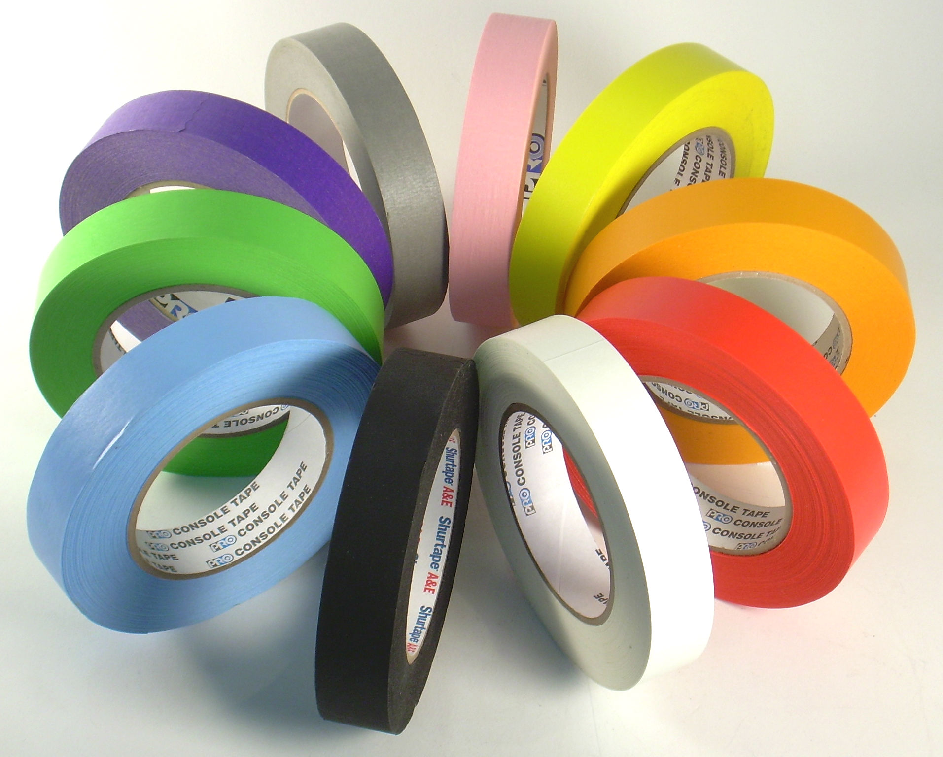 Paper Tape 1″ X 60 Yds. 10 Colors | Hollywood Expendables