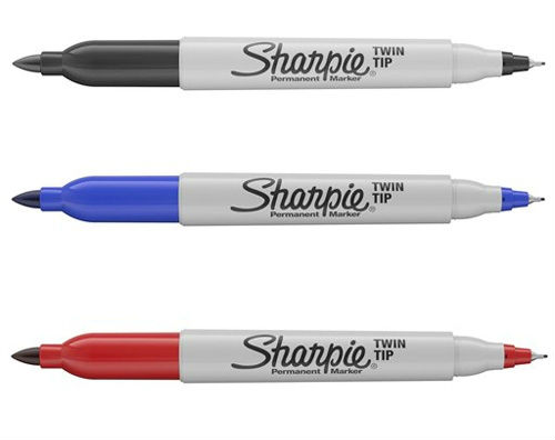 Sharpie Twin Tip Fine/Ultra Fine 3 Colors | Hollywood Expendables