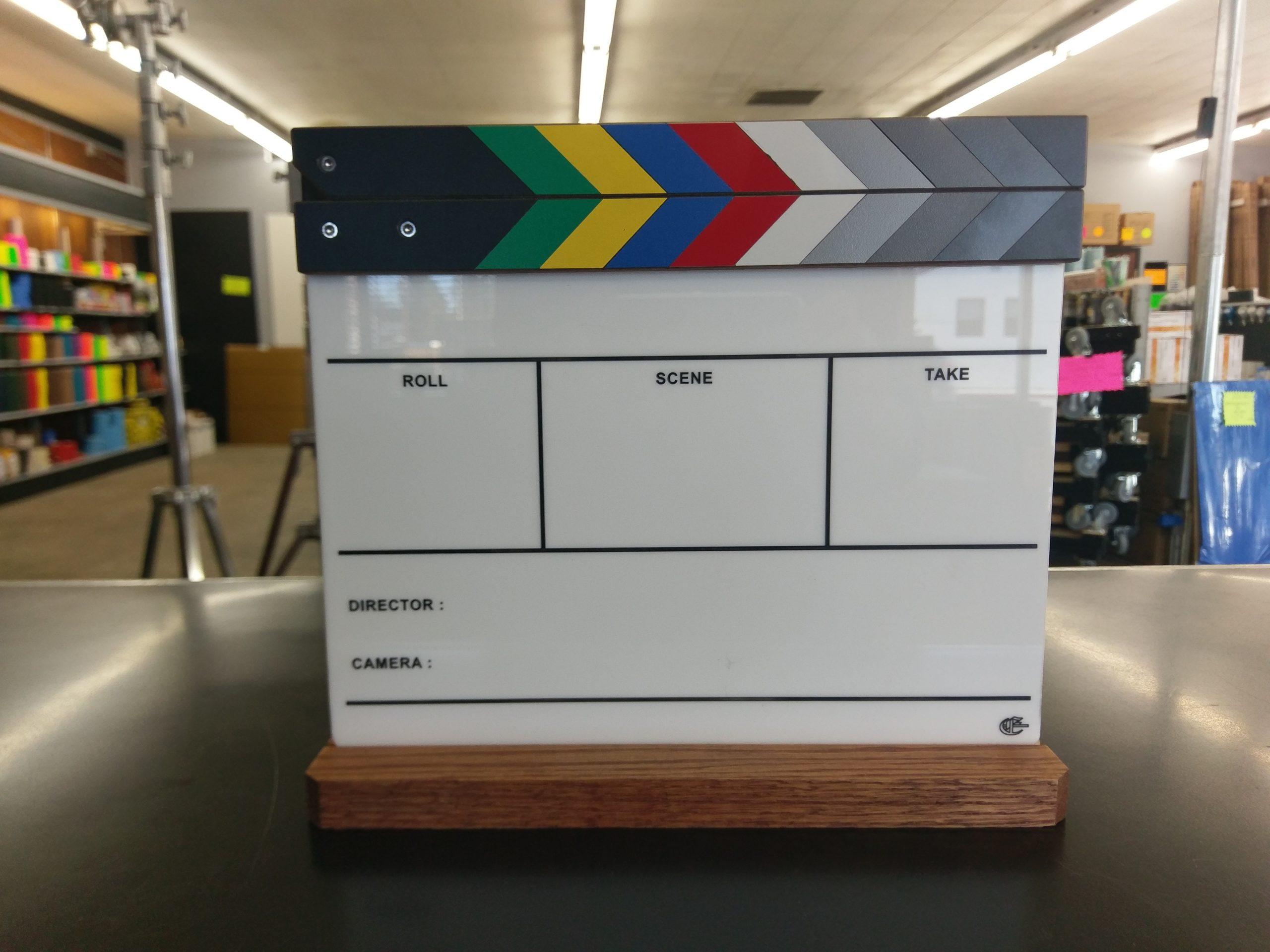 Camera Slate, Classic Engraved Slate with Premium Color Sticks ...